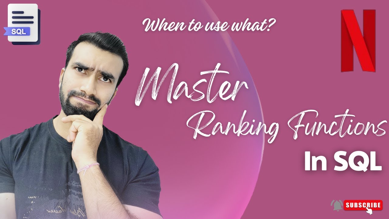 Master Ranking Functions in SQL | Data Analytics Problem - YouTube