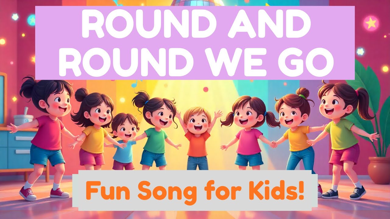 Round and Round We Go 🌀😄 Fun Dance Song for Kids | Dance, Sing, Party ...