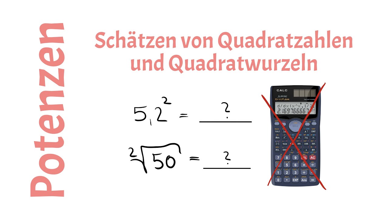 (6) Schätzen von Quadratzahlen und Quadratwurzeln | POTENZEN - YouTube