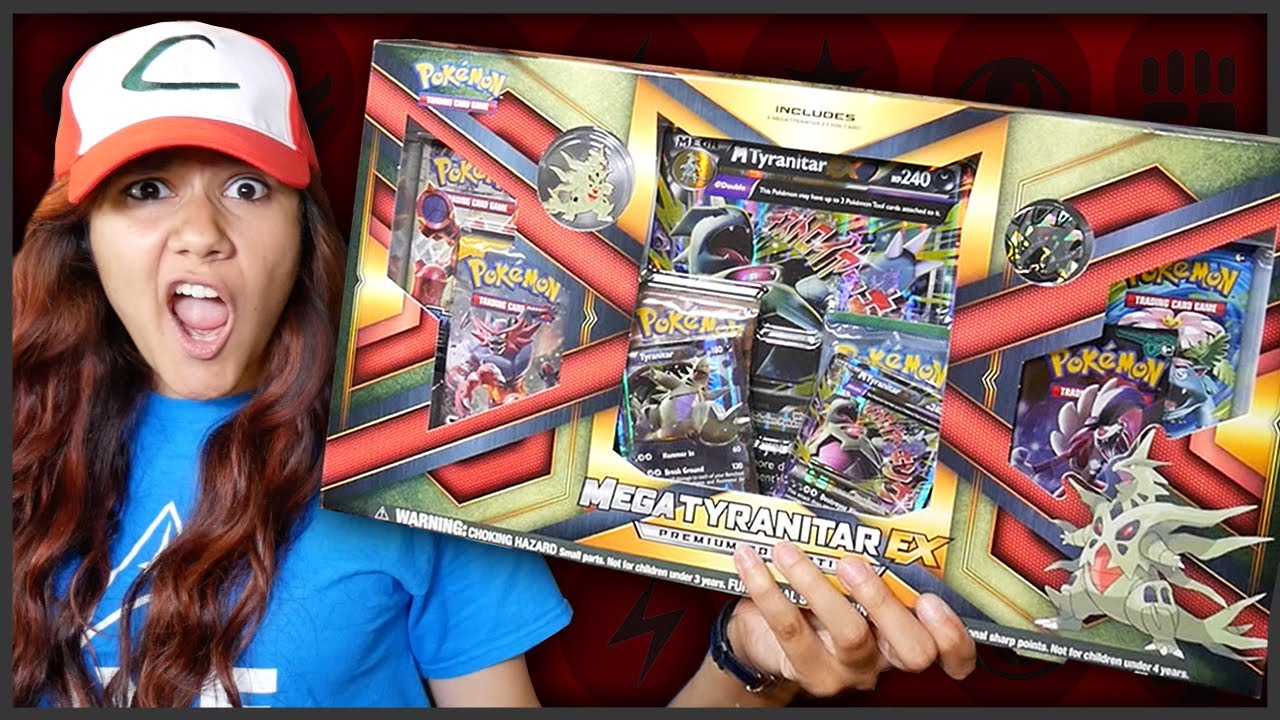 Pokémon Mega Tyranitar EX Premium Collection Box BATTLE Vs. Laughing ...
