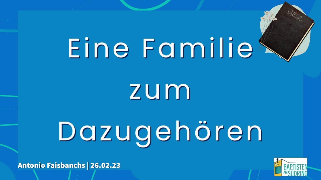 Gottesdienst-Livestream der Baptisten am Südring - YouTube