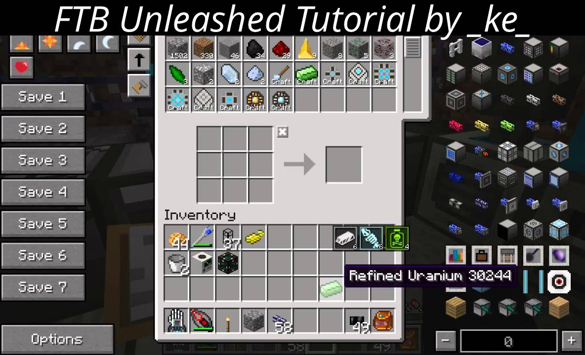 ftb unleashed tutorial series 12 (german) me interface and more ...