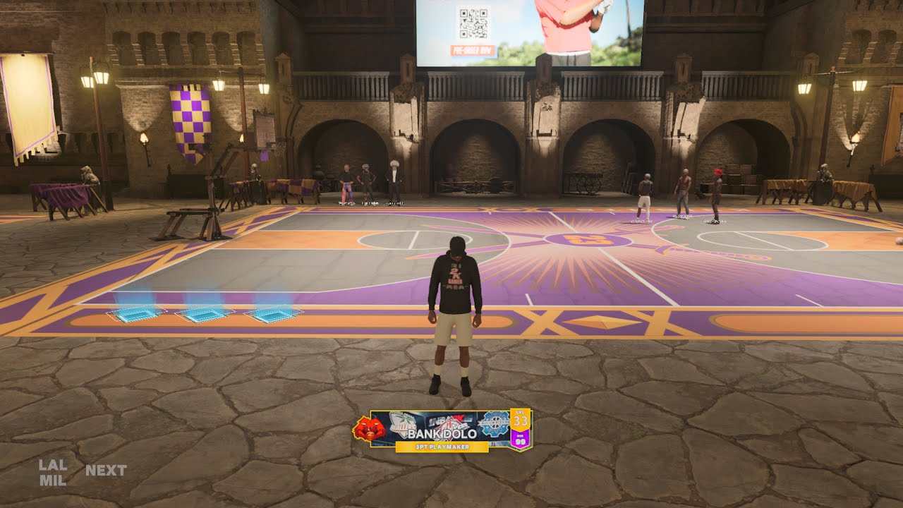 NBA 2K23 99OVR 3PT PLAYMAKER BUILD CREATION 92 BALL CONTROL 85 3PT 80 ...