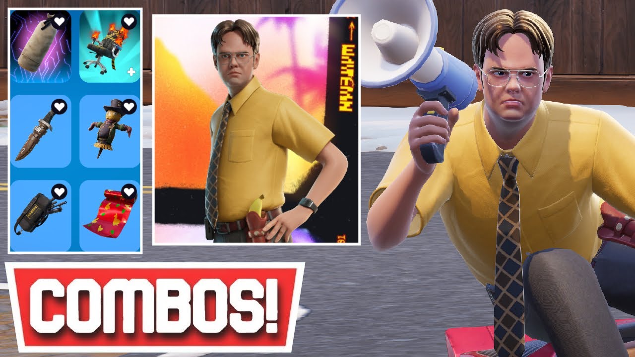 *NEW* BEST DWIGHT SCHRUTE SKIN COMBOS! | Fortnite - YouTube