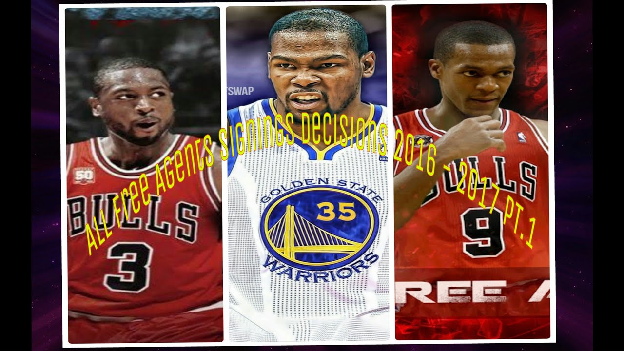 All NBA Free Agents Signings Decisions 2016 - 2017 (PT.1) - YouTube