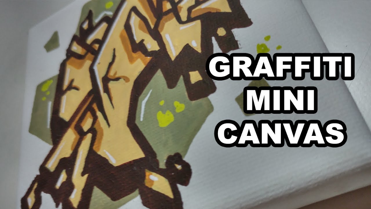 Graffiti Mini Canvas "V" Part 4 - YouTube