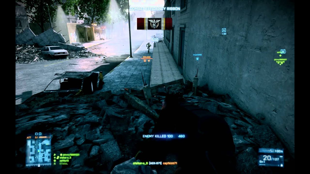 Battlefield 3 - Ultra Graphics - Level 33 Promotion Run - YouTube