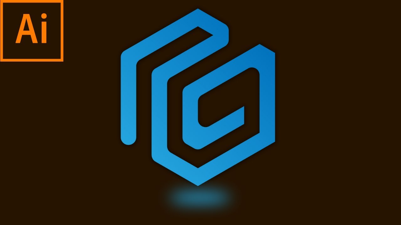 Modern Polygon Logo Design | Adobe Illustrator Tutorial | Azlan Tech ...