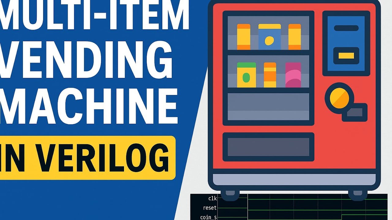 Multi-Item Vending Machine in Verilog | FSM Simulation with Icarus Verilog + GTKWave - YouTube