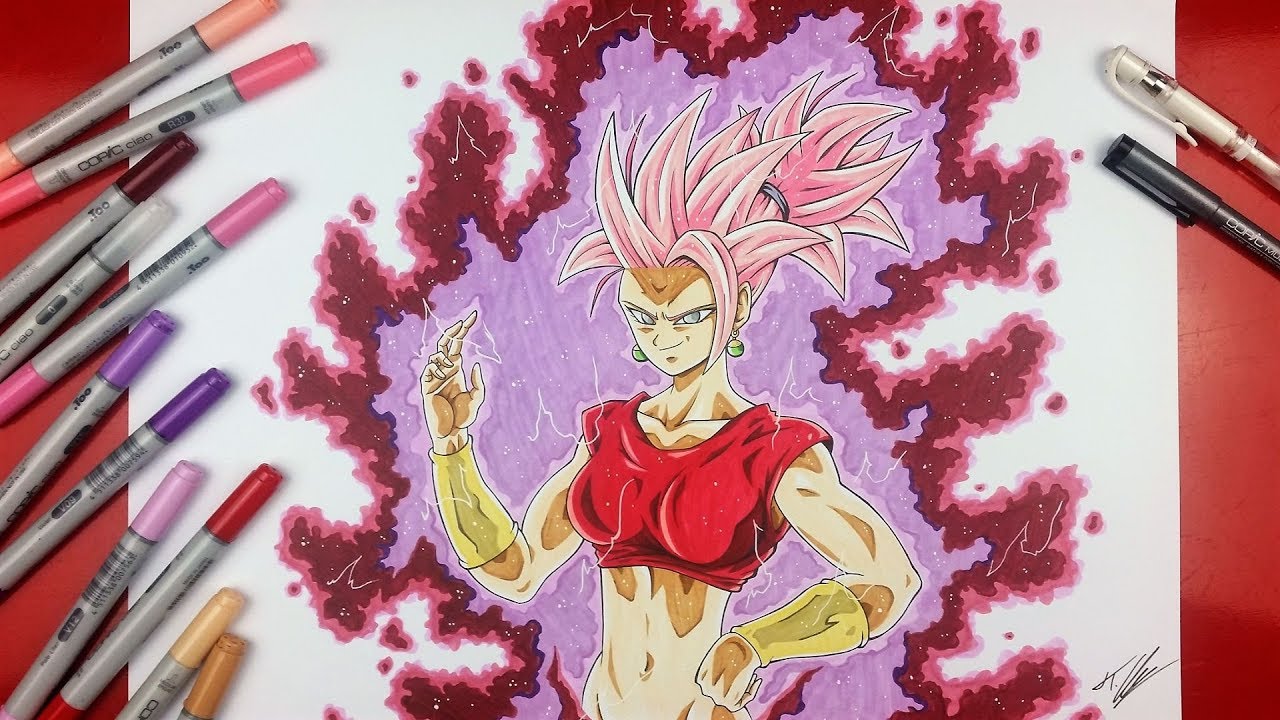 How to draw KEFLA Super Saiyan ROSE | TolgArt - YouTube