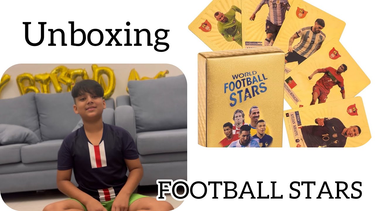 Unboxing and Revealing Golden Football cards | football cards ...