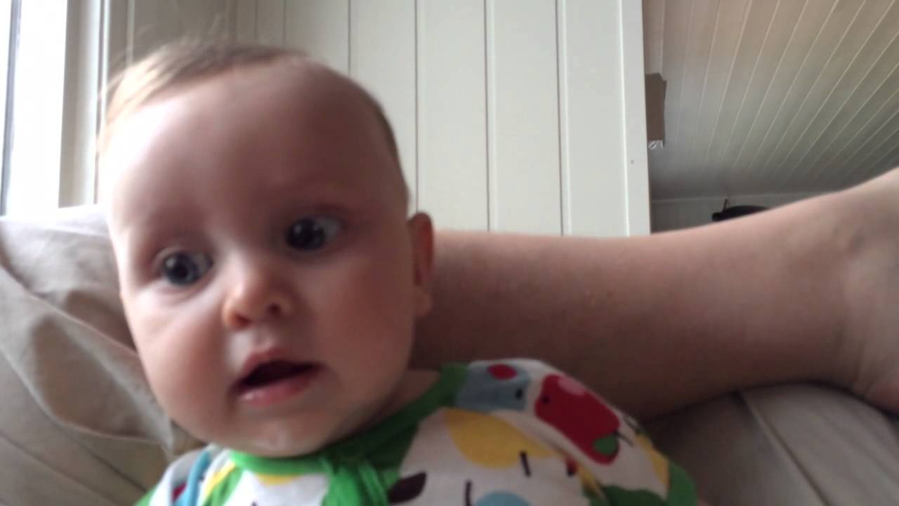 Baby farts in diaper. - YouTube