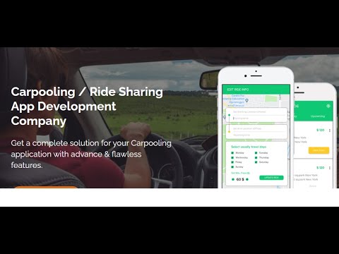 Ride Share app development | Car Pooling app - DEMO - YouTube