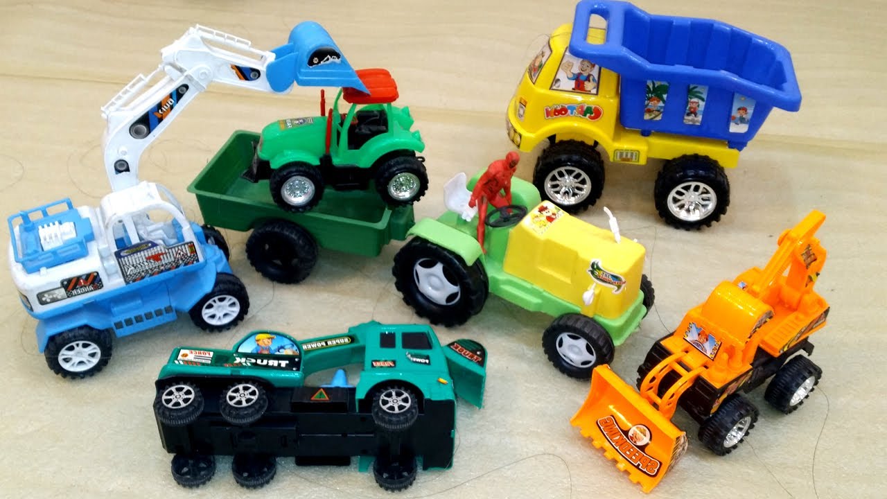 Types of Toys For Kids, Train Toy, Excavator JCB Dumper Truck Toy Video ...