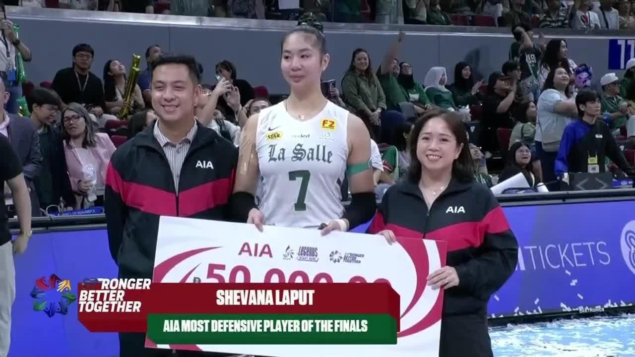 Shevana Laput receives Most Defensive Player award | UAAP Season 87 ...