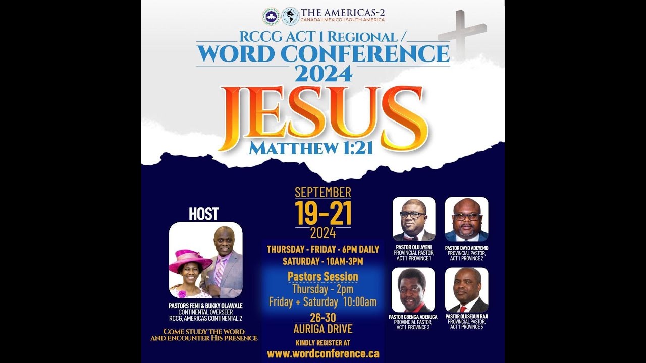 RCCG ACT 1 REGIONAL / WORD CONFERENCE 2024 - Day 2 - YouTube