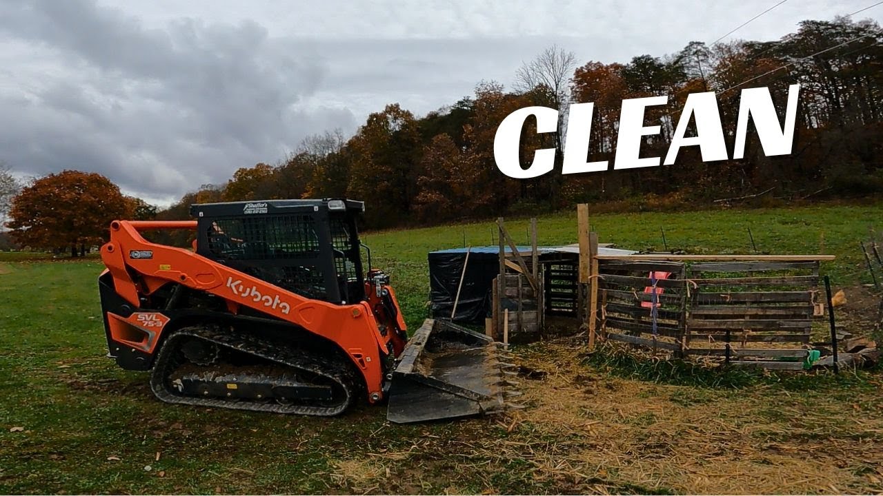 Cleaning the Animal Pens before Winter - YouTube