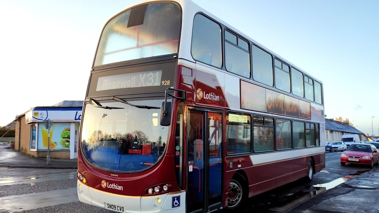 *Thrash* Lothian bus 928 Gemini 2 Volvo B9TL (SN09 CVO) - YouTube