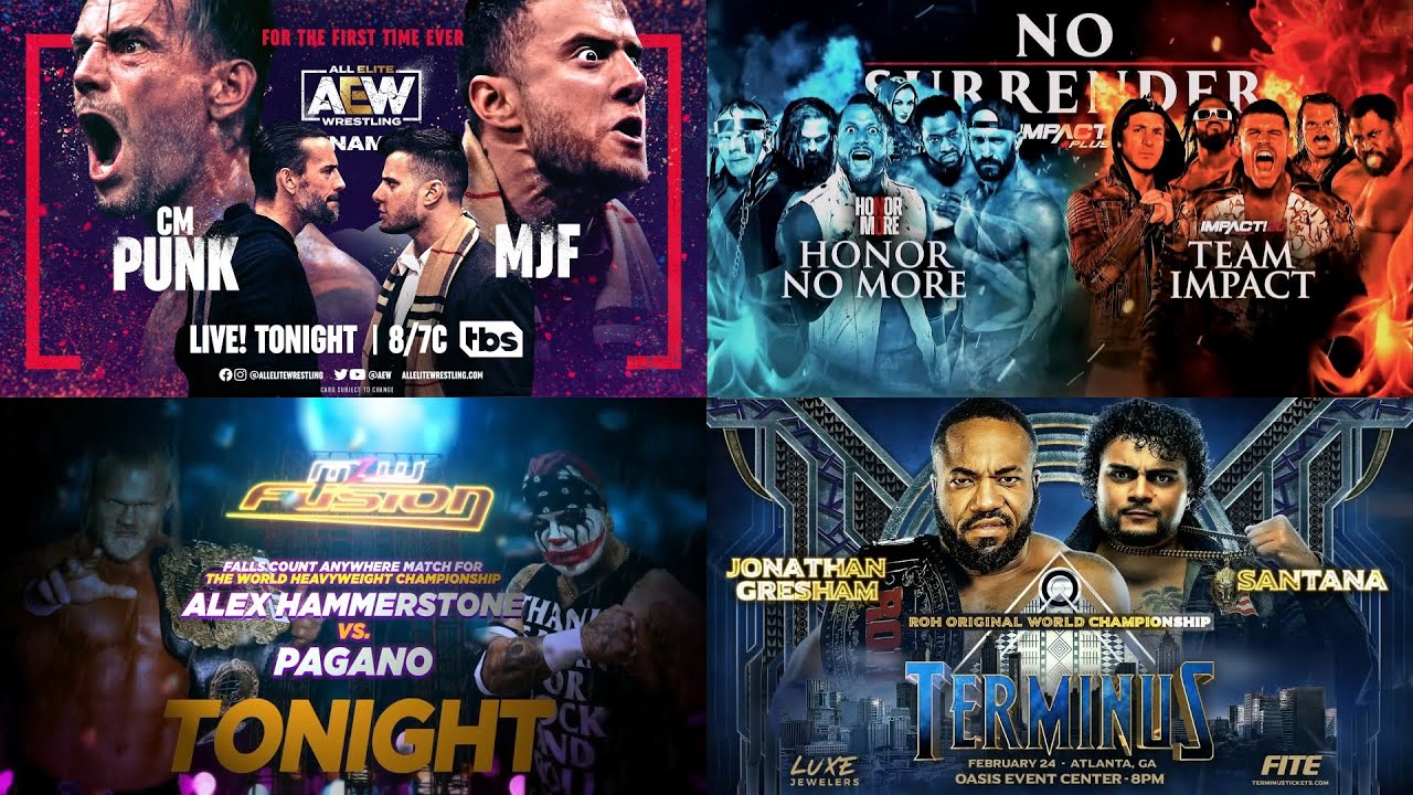 Top 15 Matches of AEW, Impact Wrestling, MLW & Terminus: February 2022 ...