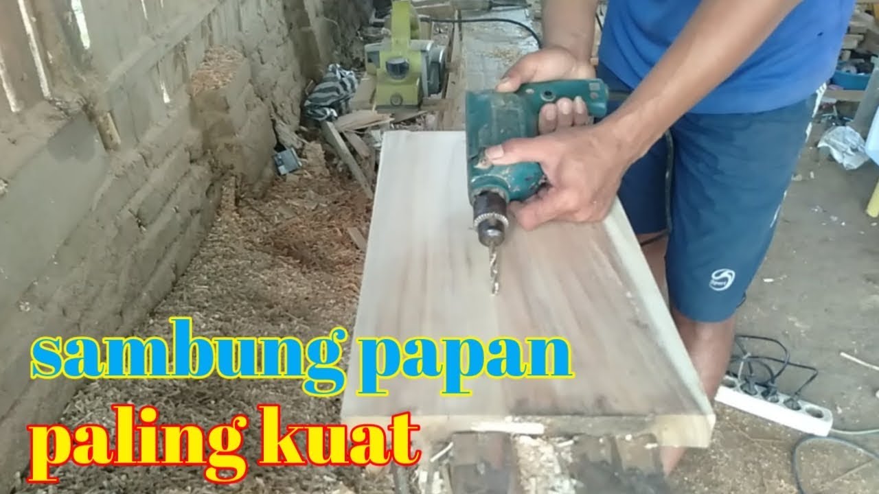 Cara sambung papan sisip paku - YouTube