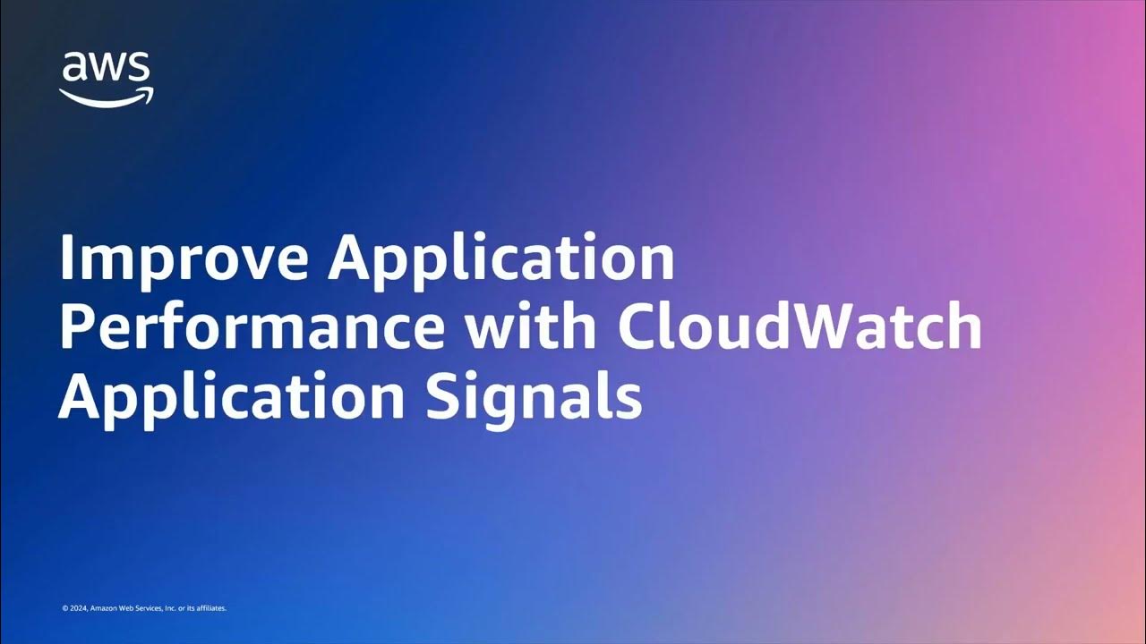 Amazon CloudWatch Application Signals [Preview] | Amazon Web Services - YouTube