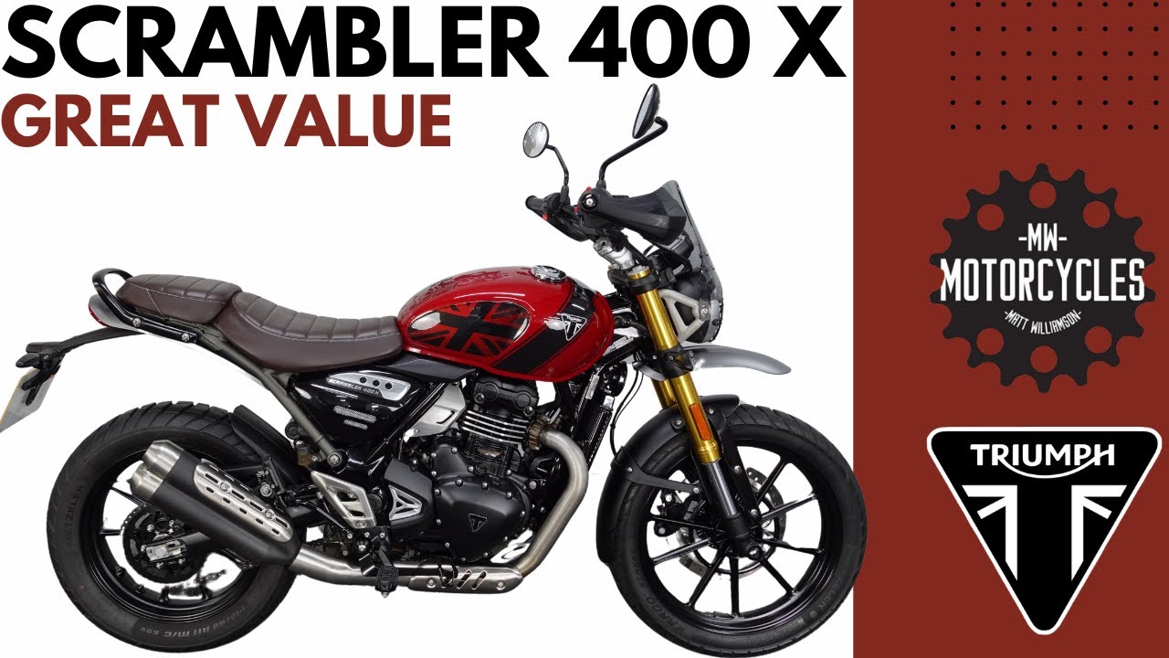 Triumph Scrambler 400 X. All New Lightweight Retro Machine - YouTube