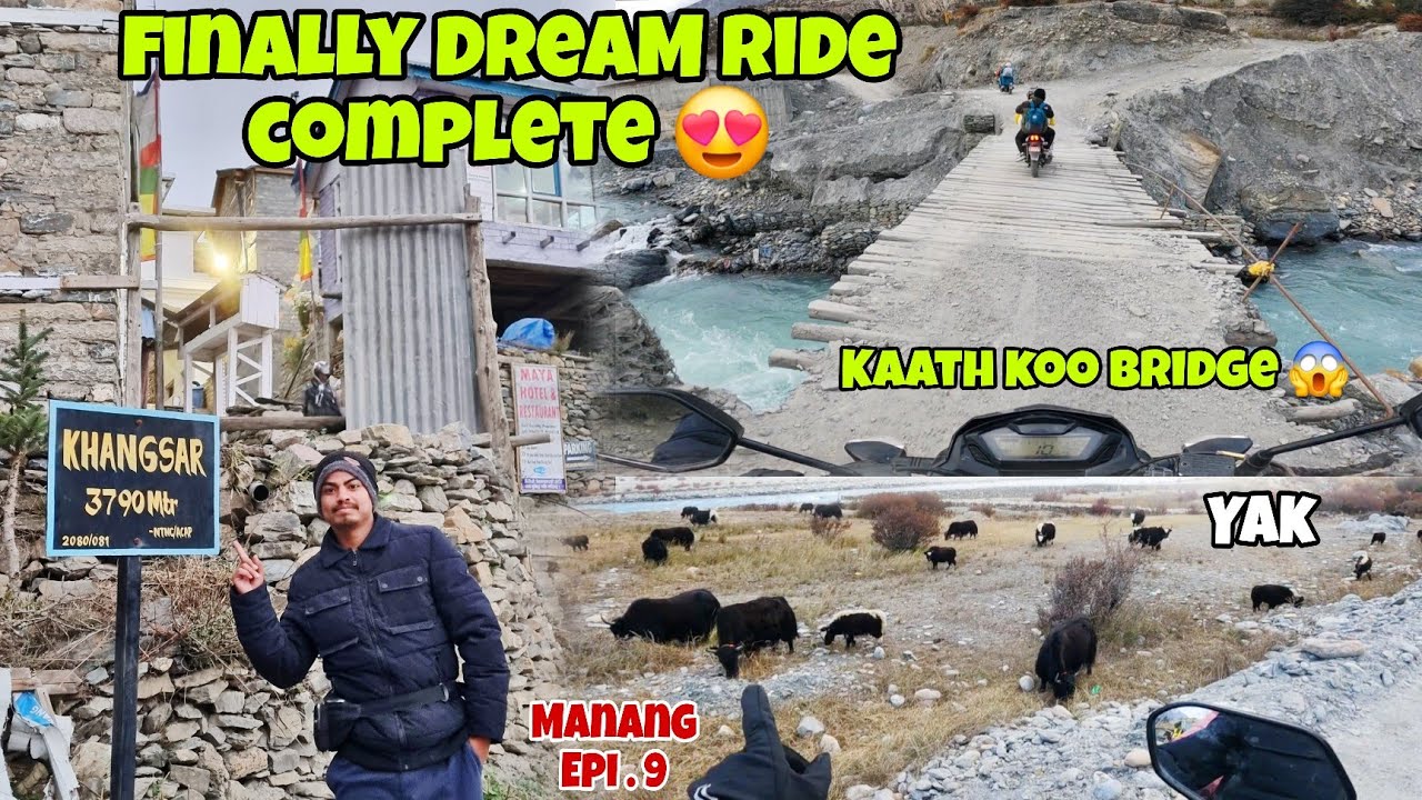 Finally Reached Khangsar Upper Manang! Extreme Danger Road, Low Oxygen ...