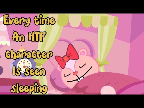 Every time an HTF character is seen sleeping | Happy Tree Friends 