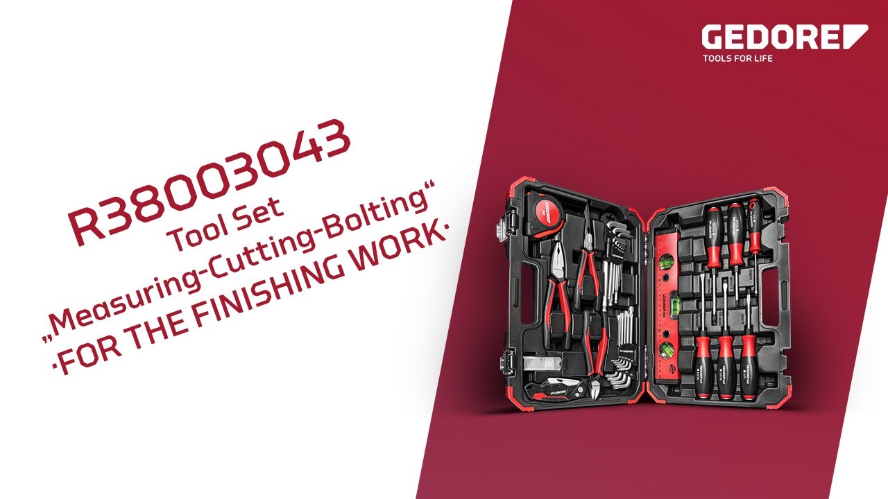 GEDORE red tool set R38003043: Especially for the DIY Enthusiasts - YouTube