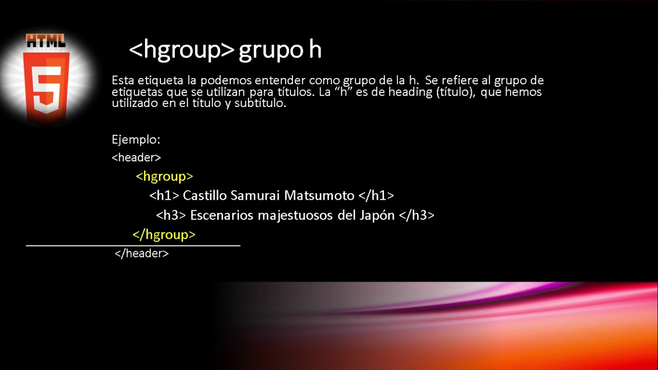 HTML5 Header Grupo H hgroup Pie De P gina footer Art culo article Y Secci n section HTML5 Header Grupo H hgroup Pie De P gina footer Art culo article Y Secci n section