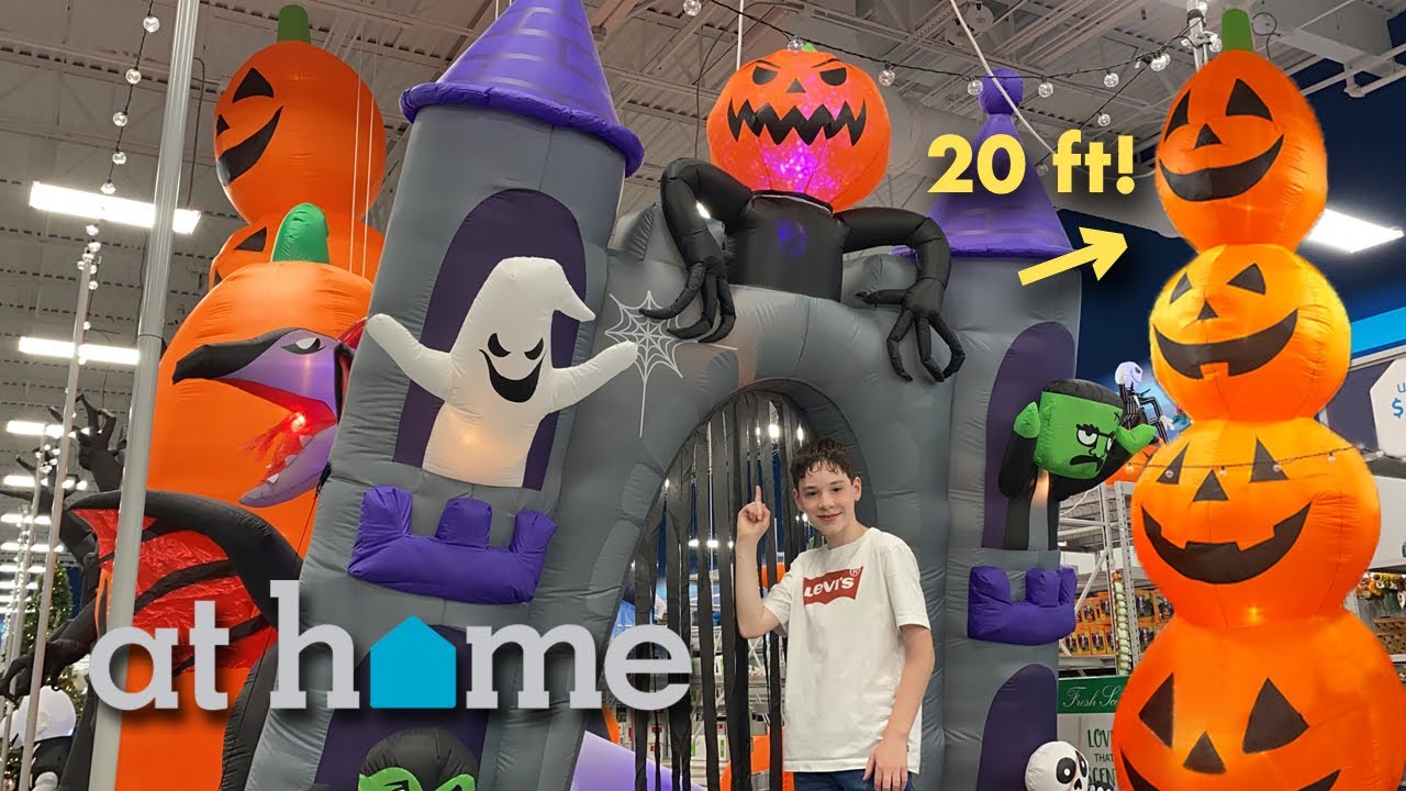 At Home Halloween 2022 with 20 FOOT INFLATABLE! - YouTube