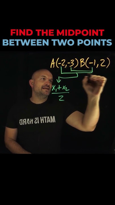 Find the midpoint between two points - YouTube