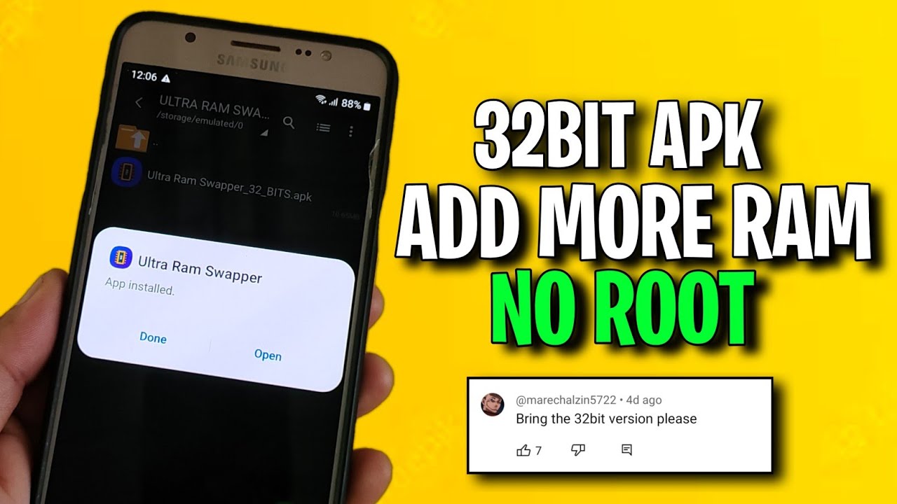 Finally 32bit Apk !! | Add Extra 2gb to 8gb Ram On Any Android Device ...