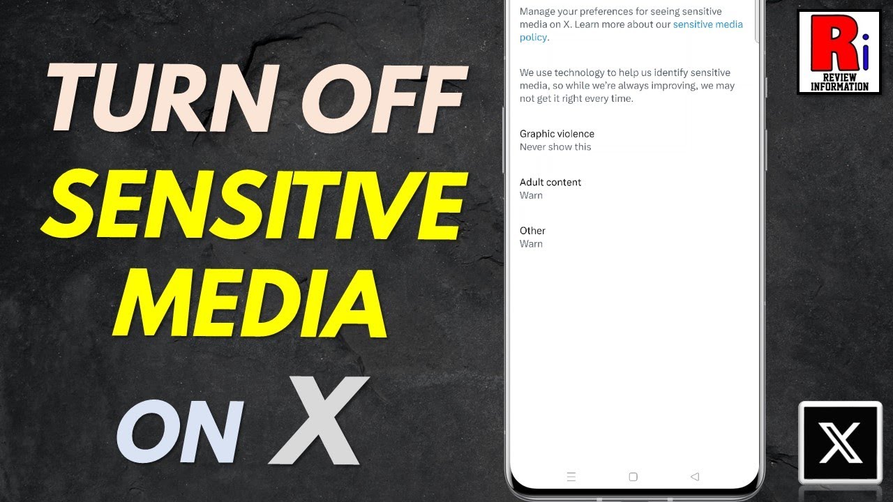 How to Turn Off Sensitive Media on X: Step-by-Step Guide - YouTube