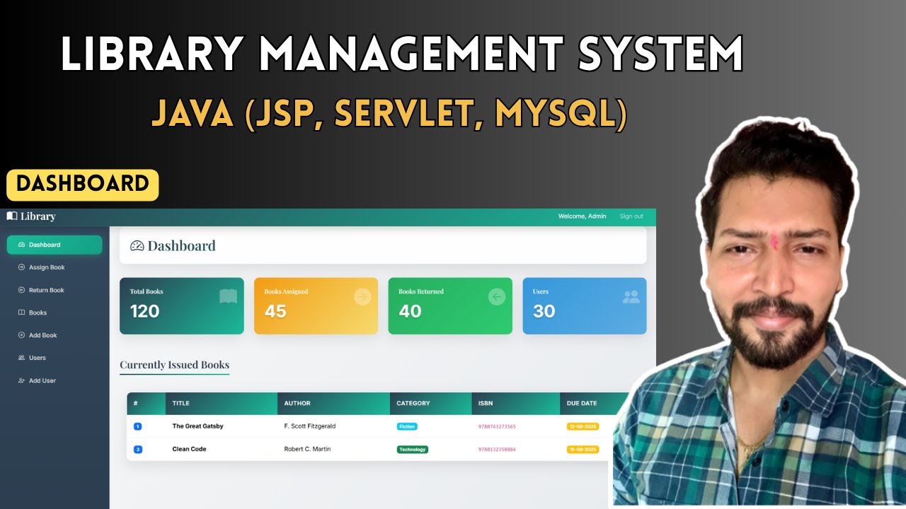 Library Management System Project in Java | JSP, Servlet, MySQL | Java ...