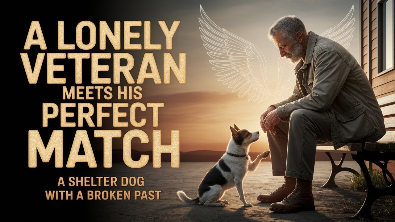 A Lonely Veteran Meets His Perfect Match A Shelter Dog with a Broken ...