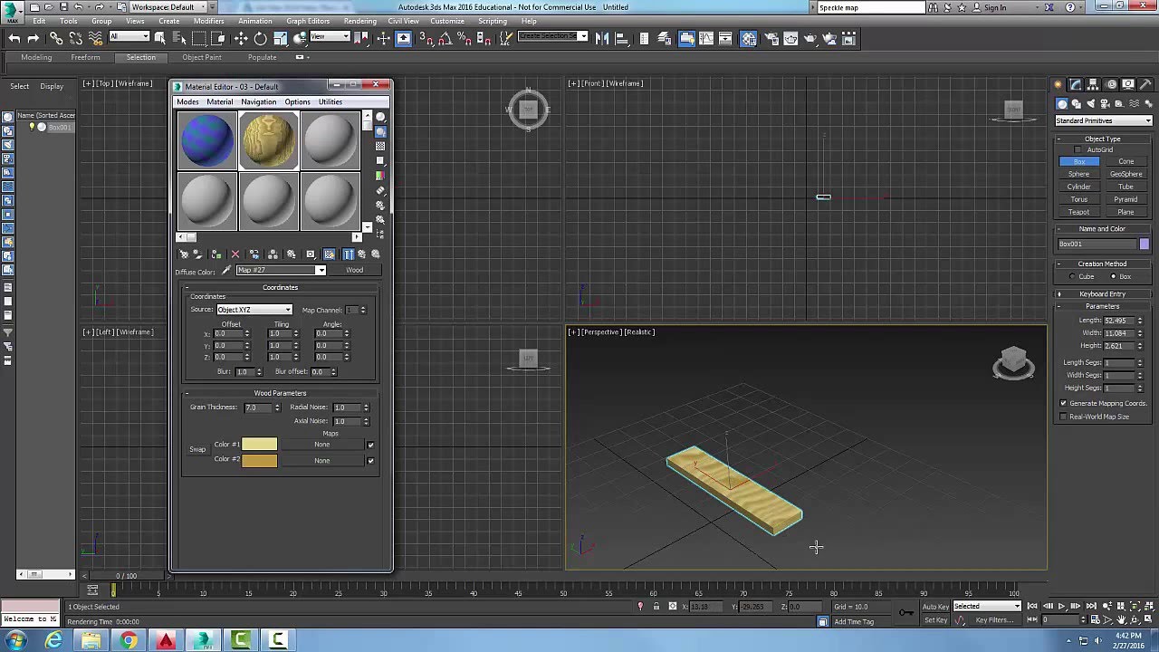 3ds Max 07-49 Wood Maps - YouTube