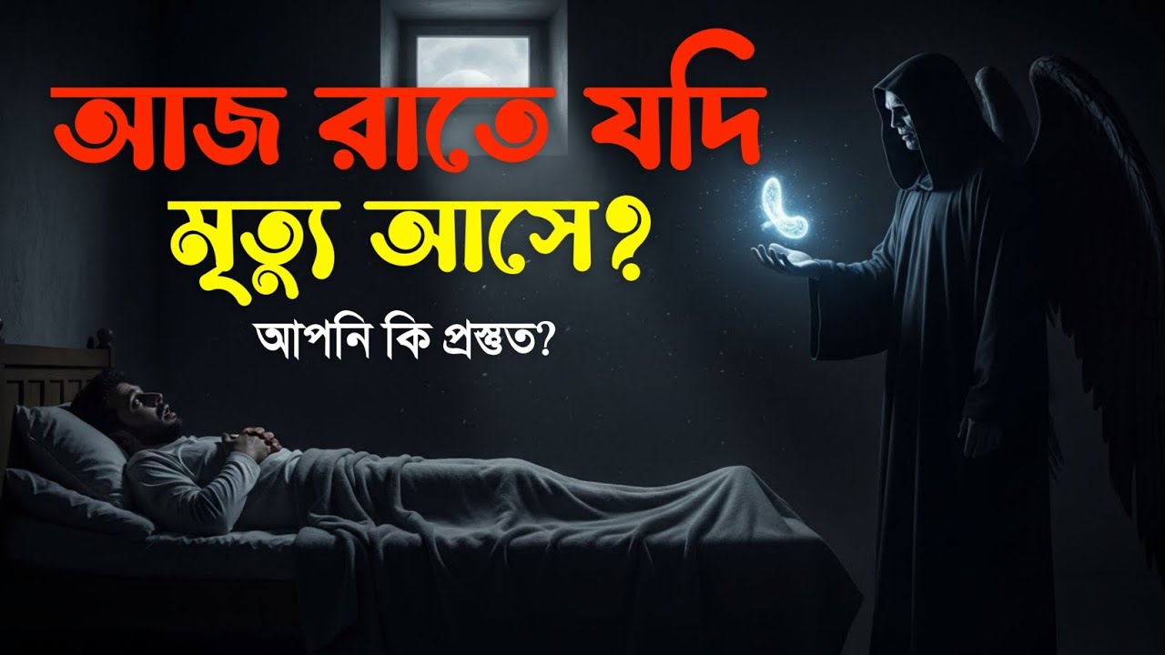 আজ রাতে যদি মৃত্যু আসে? | মালাকুল মাউত & জান কবজ | Islamic Reminder ...