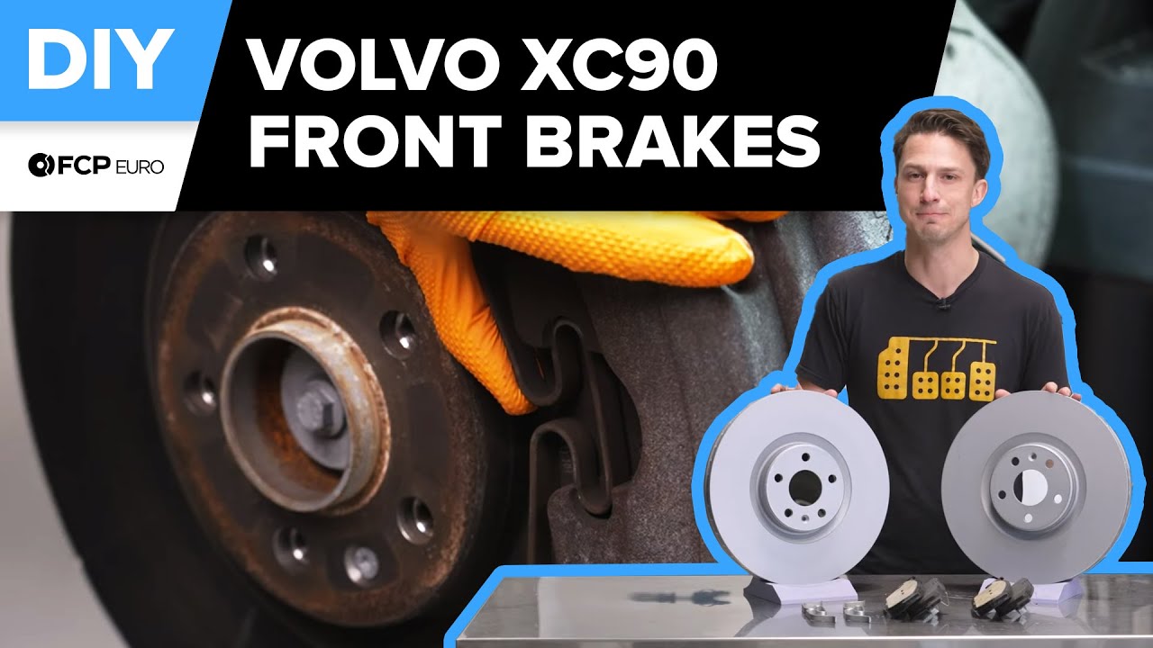 Volvo XC90 Front Brake Pad & Rotor Replacement DIY (2016-2021 Volvo SPA ...