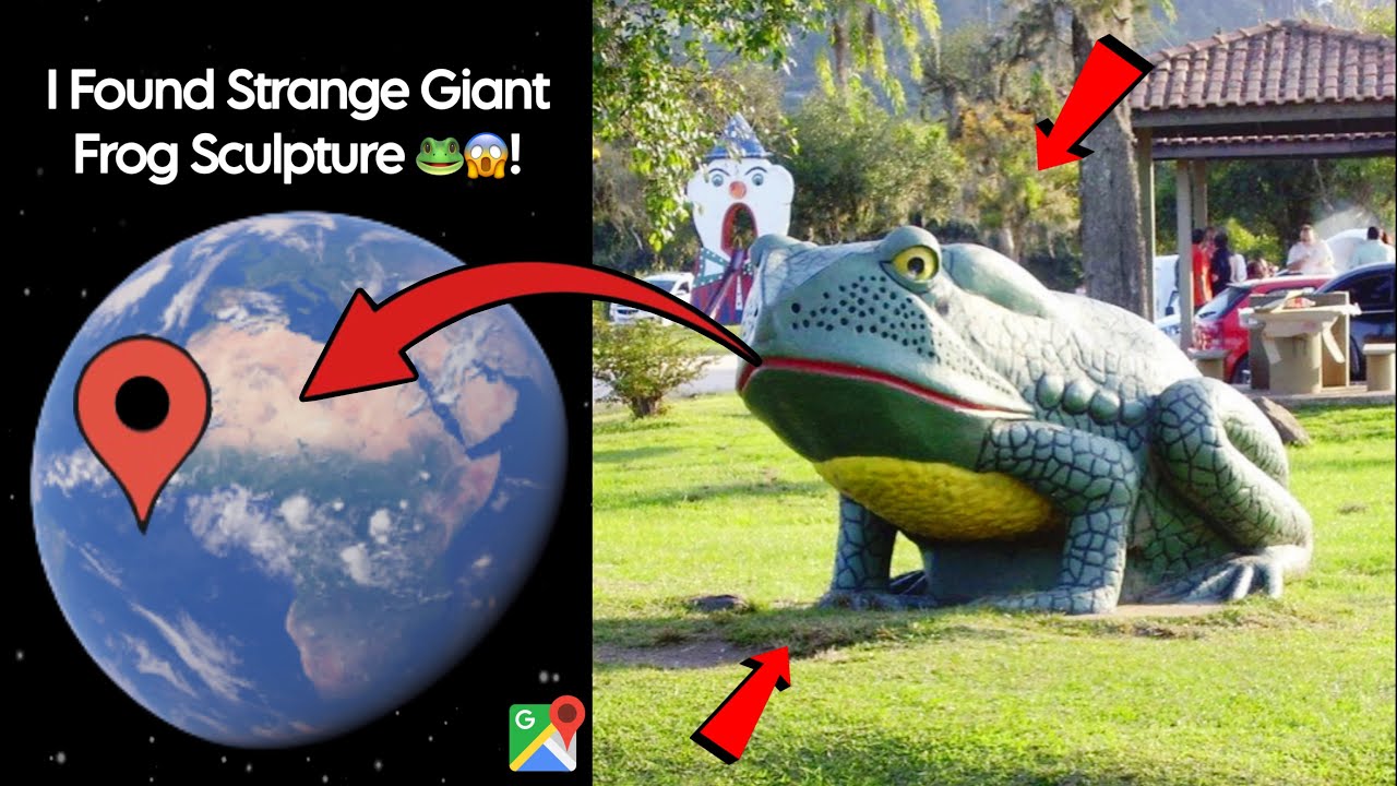 😱I Found Very Strange Giant Frog 🐸 On Google earth and Google maps 🌎 ...