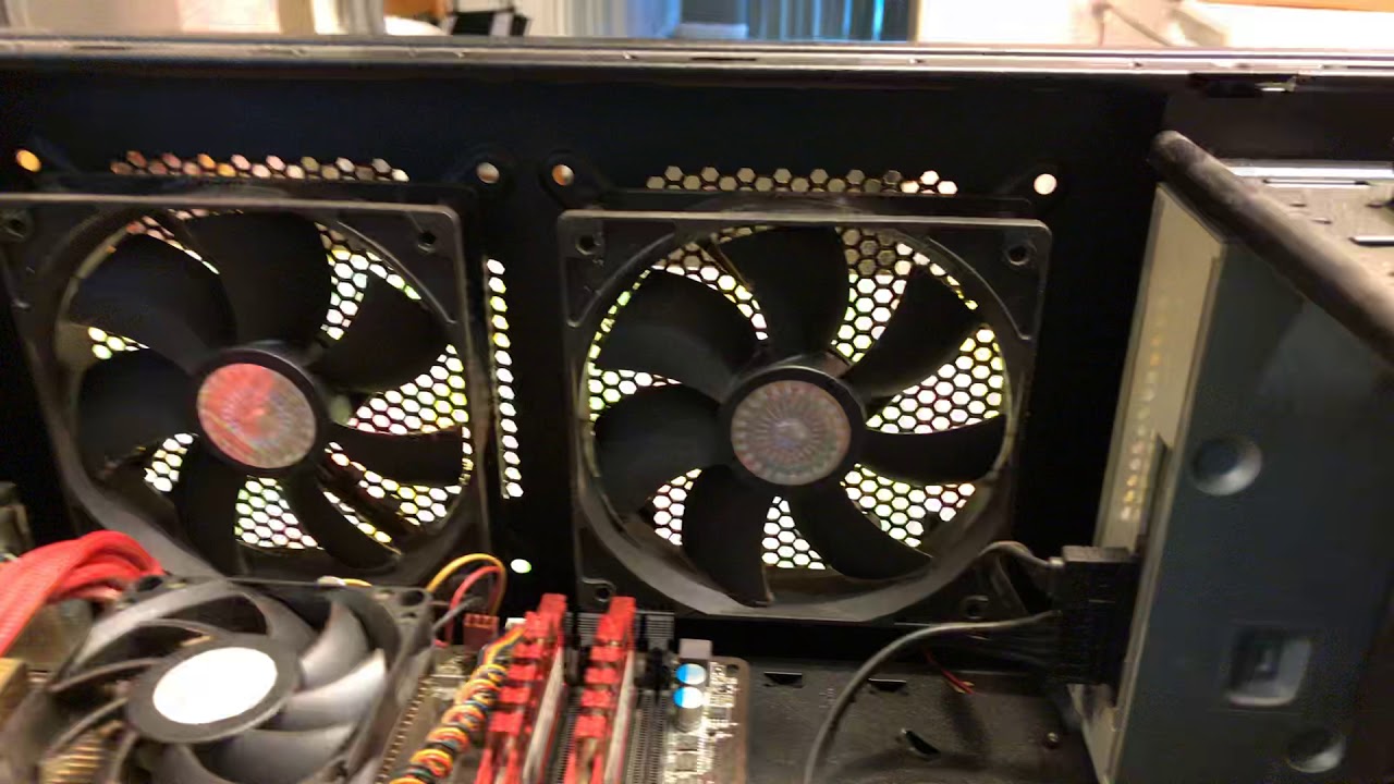 Unboxing my rosewill fans - YouTube
