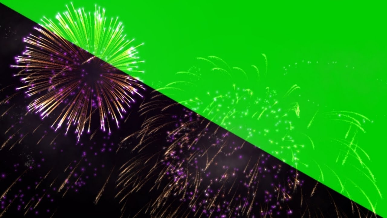 FIREWORKS GREEN SCREEN | PURPLE EFFECT - YouTube