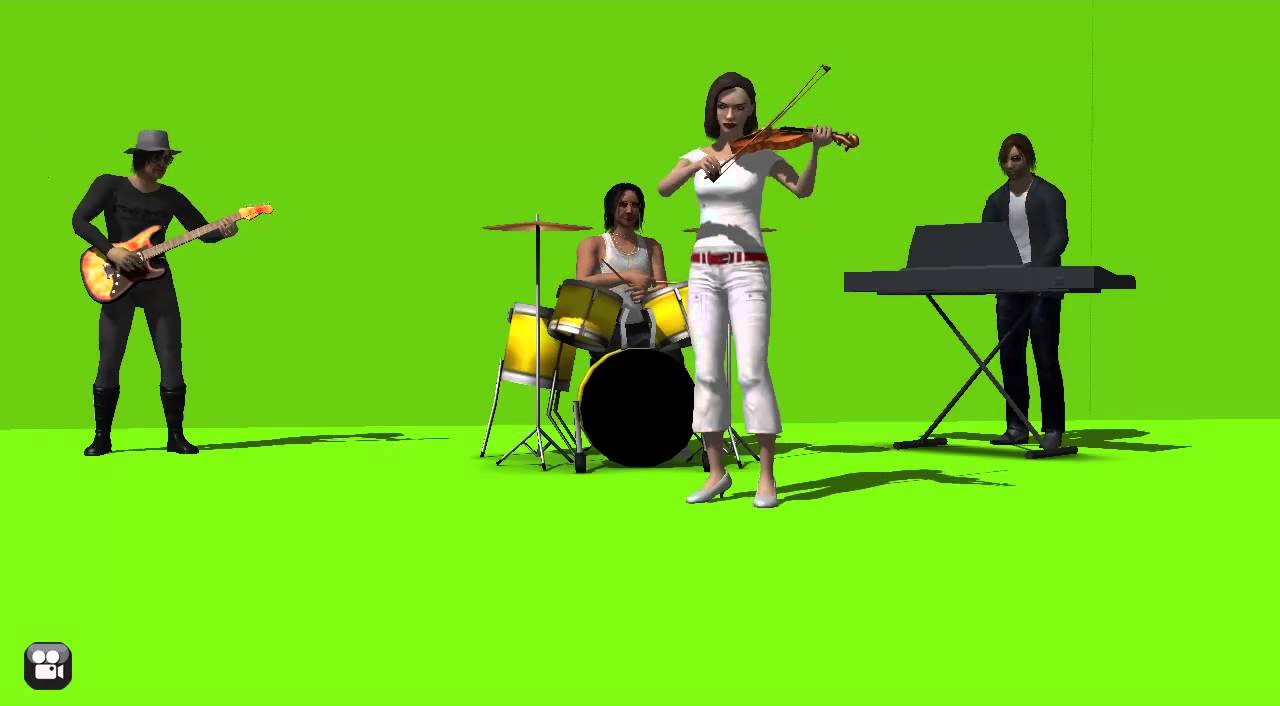 green screen band - YouTube