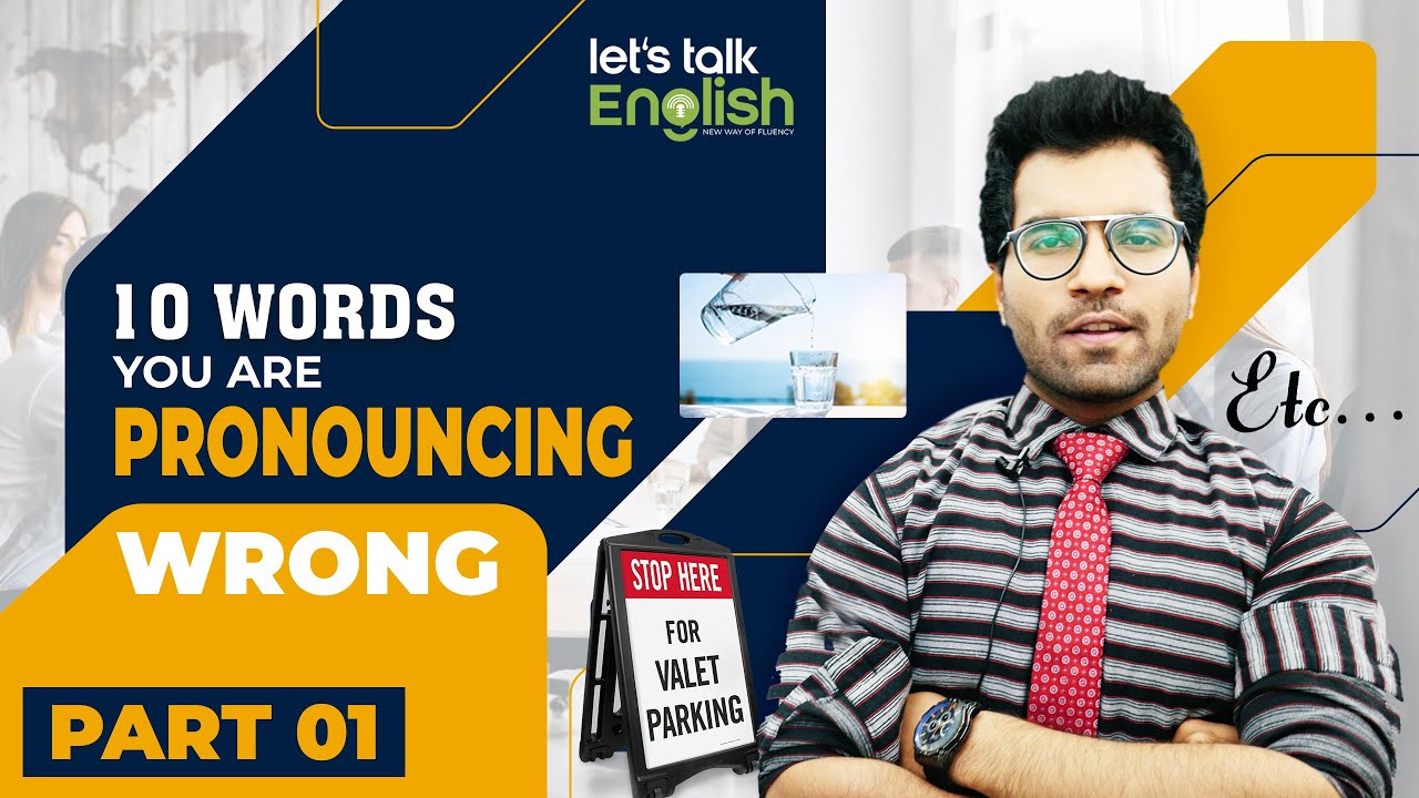 PART 1|TOP 10 Mispronounced Daily English Words|Learn Correct ...