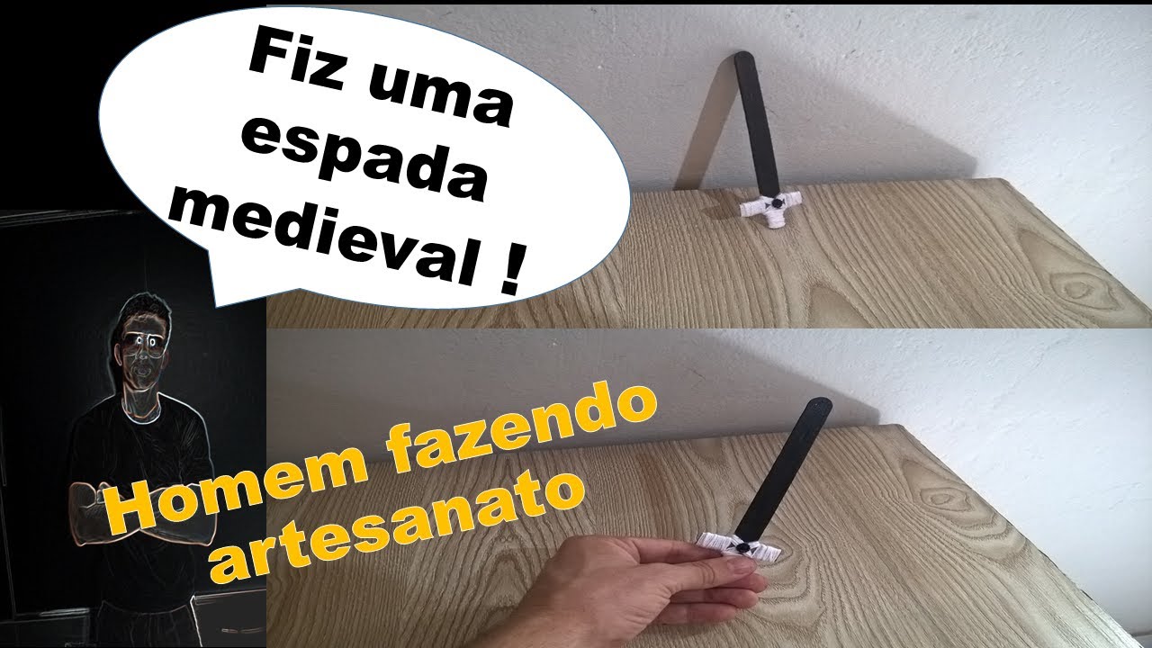 INCRÍVEL! ESPADA MEDIEVAL FEITA COM PALITO DE PICOLÉ - YouTube