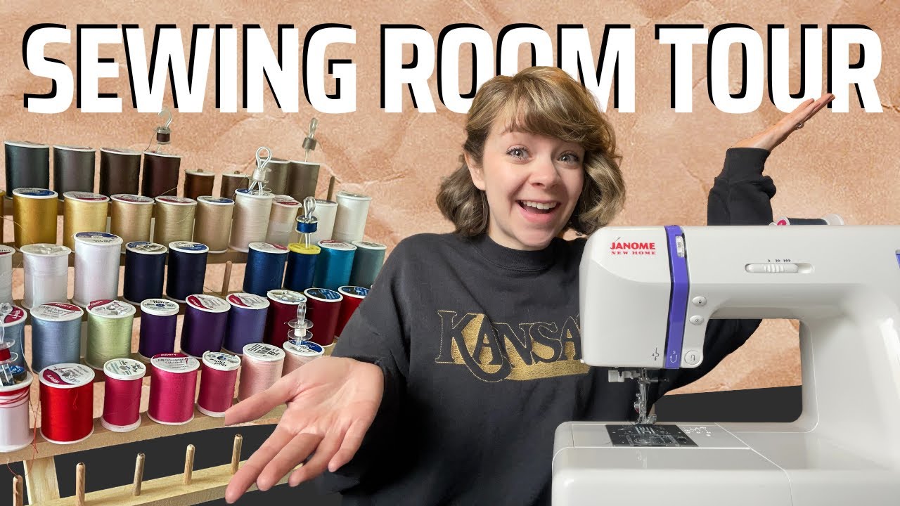 SEWING ROOM TOUR | Sewing Organization | Sewing Supplies - YouTube