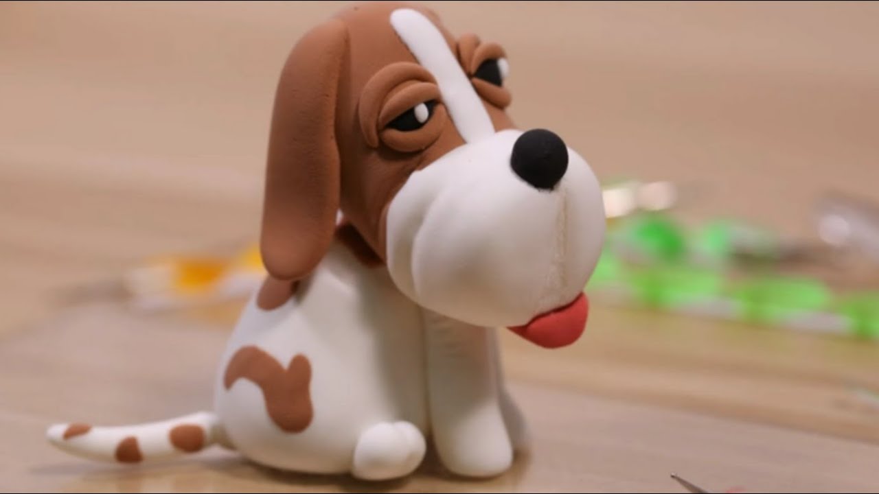 How to make a dog\air dry clay \tutorial - YouTube
