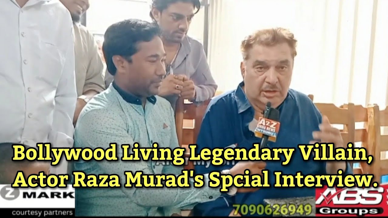 Mysore:Bollywood Living Legendary Villain Actor Raza Murad's Spcial ...
