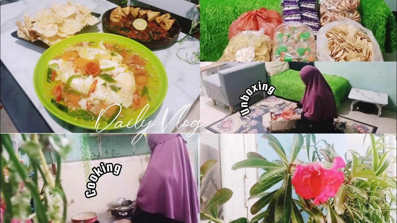 Happy Weekend🤗🍃||Masak menu tanggal tua||unboxing oleh2 - YouTube