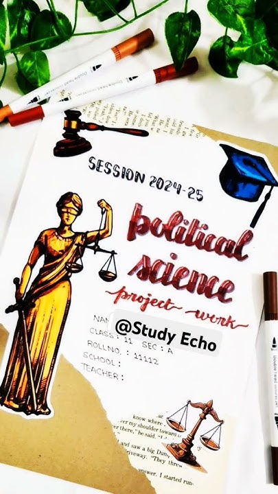 POLITICAL SCIENCE Project file front page idea!! #schoolprojects # ...